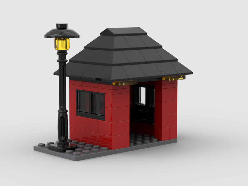 LEGO MOC phone booth by Kid Stripes | Rebrickable - Build with LEGO
