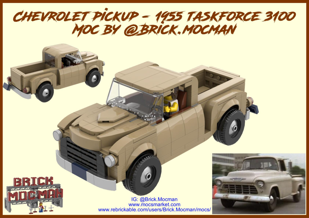 LEGO MOC Chevrolet Pickup - 1955 Taskforce 3100 by Brick.Mocman ...