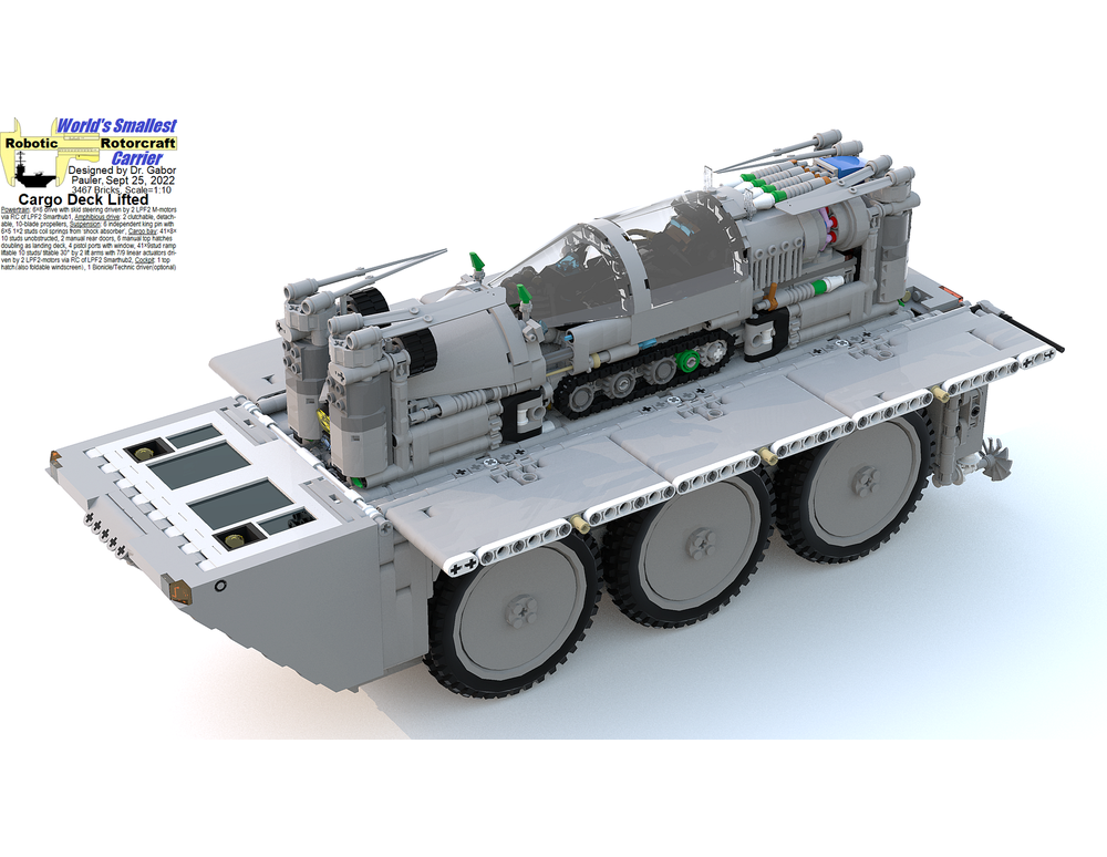 LEGO MOC Robotic Rotorcraft Carrier by gjpauler | Rebrickable - Build ...