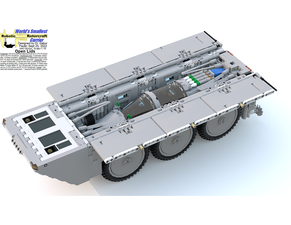 LEGO MOC Robotic Rotorcraft Carrier by gjpauler | Rebrickable - Build ...