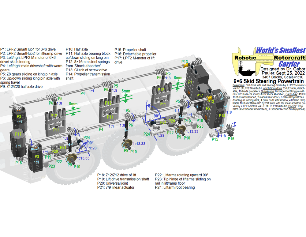 LEGO MOC Robotic Rotorcraft Carrier by gjpauler | Rebrickable - Build ...