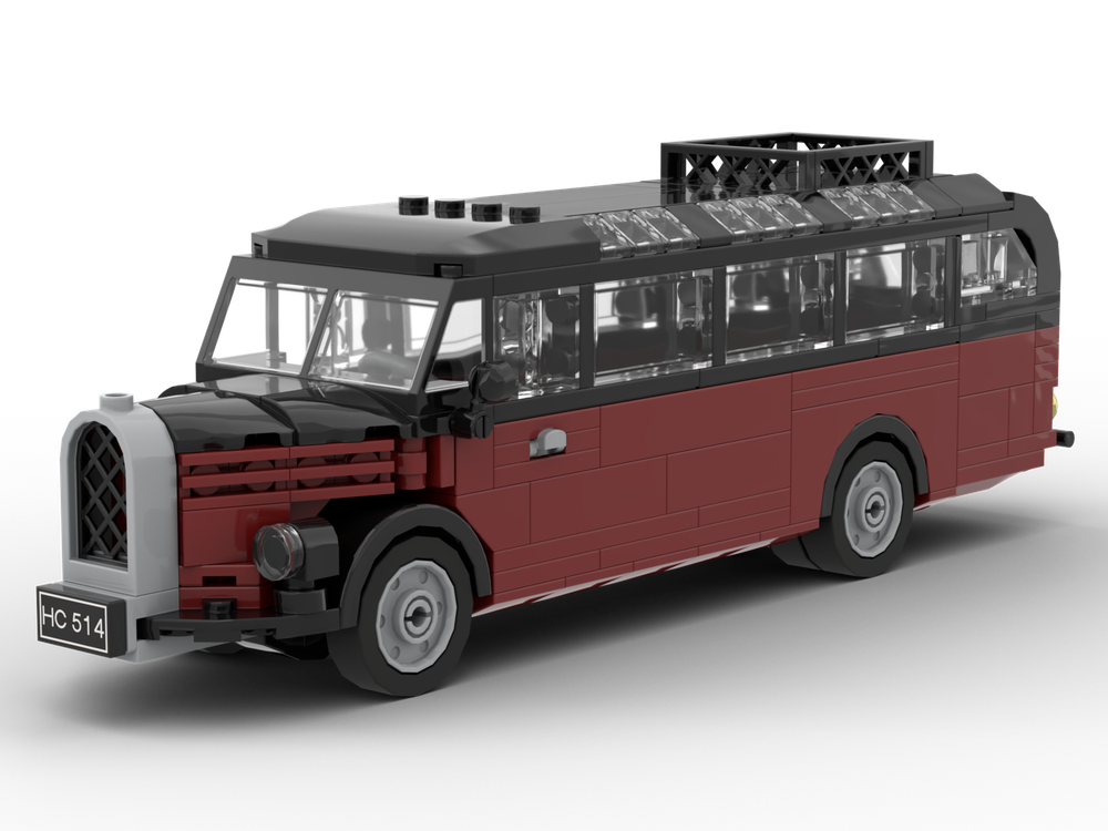LEGO MOC Vintage German Bus by Dongeraldo | Rebrickable - Build with LEGO