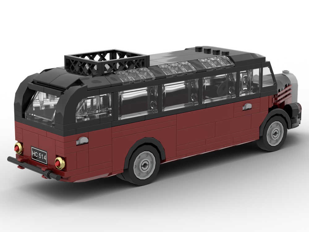 LEGO MOC Vintage German Bus by Dongeraldo | Rebrickable - Build with LEGO