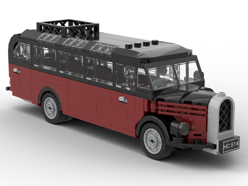 LEGO MOC Vintage German Bus by Dongeraldo | Rebrickable - Build with LEGO