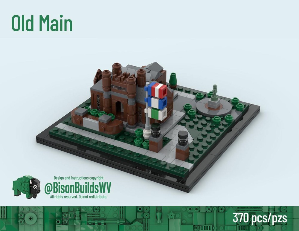LEGO MOC Old Main by BisonBuildsWV | Rebrickable - Build with LEGO
