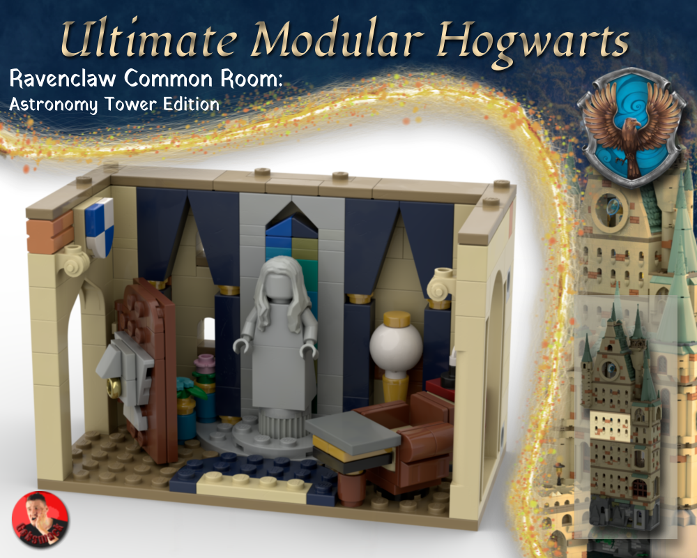 LEGO MOC HP Modular - Blue Common Room - Astronomy Tower Edition by ...