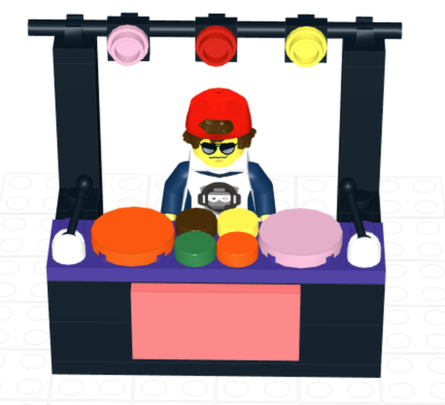 LEGO MOC DJ Booth by GreenShadowSH | Rebrickable - Build with LEGO
