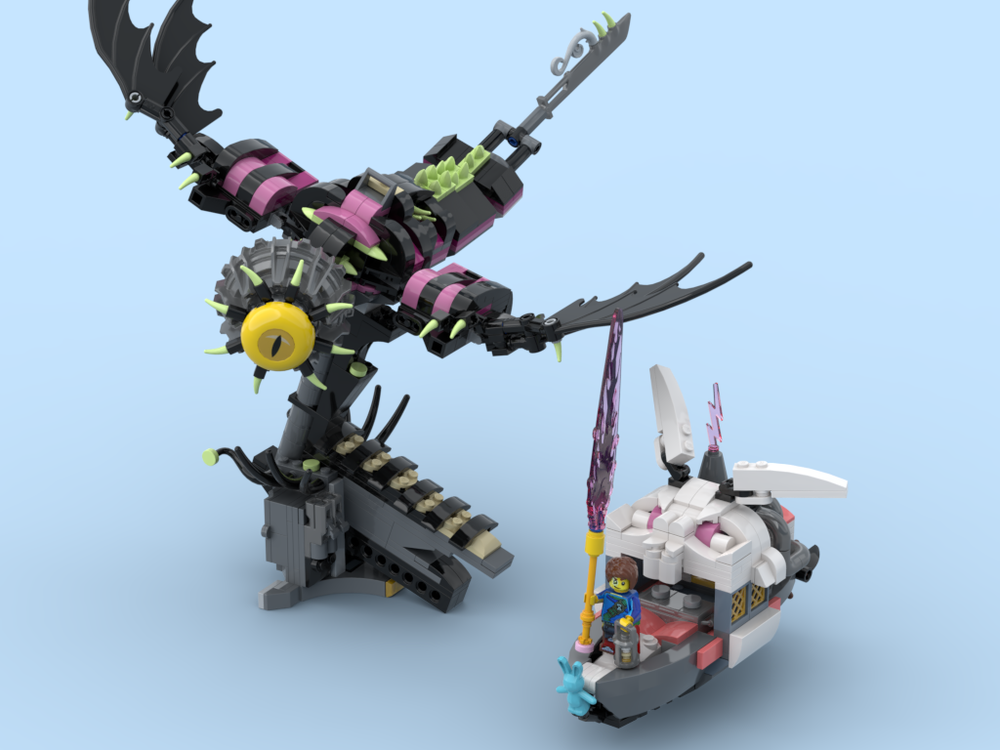 LEGO MOC a duel with the Flying Nightmare by EVA001 | Rebrickable ...