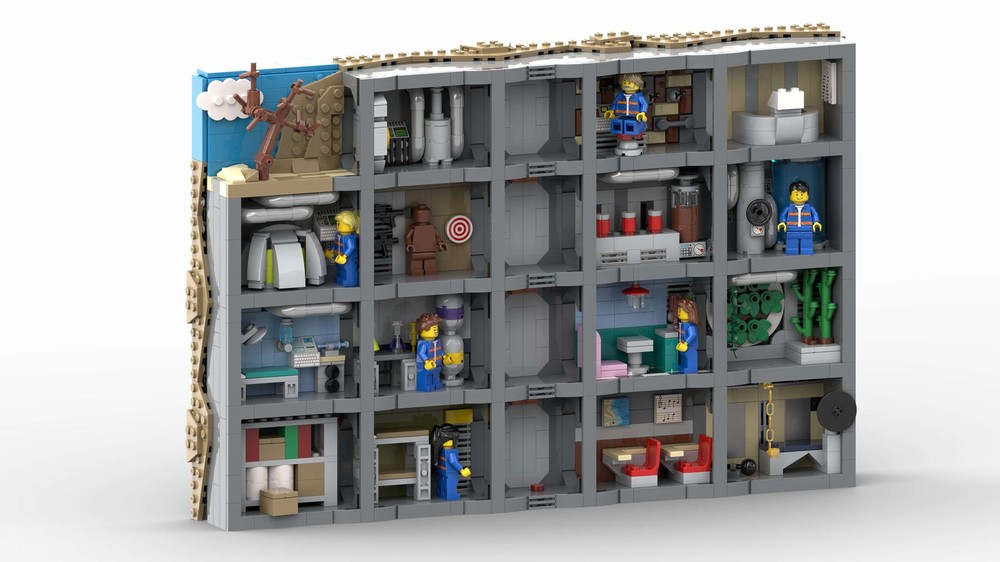 Lego Moc Fallout Shelter Wall Display By Vindic8ed Rebrickable