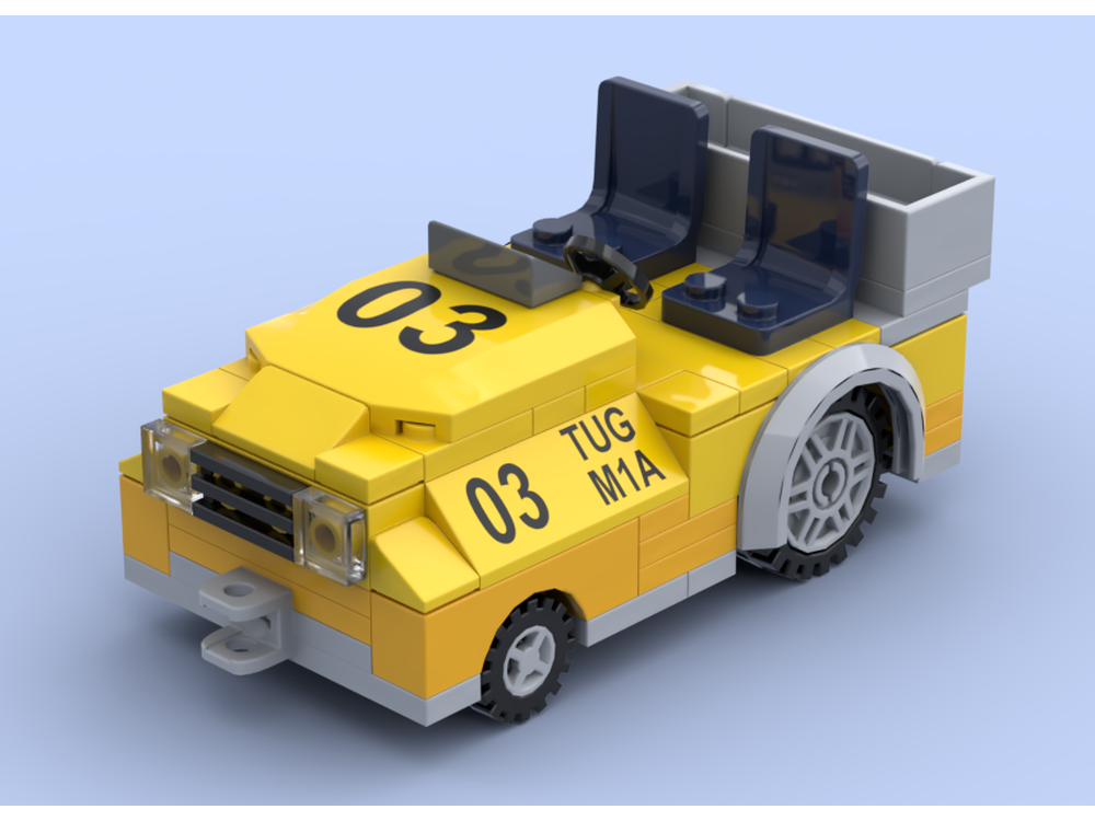 LEGO MOC-182852 Airport Tug with Luggage Carts by mshenn | Rebrickable ...
