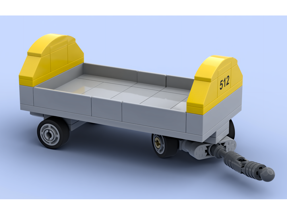 LEGO MOC Airport Tug with Luggage Carts by mshenn | Rebrickable - Build ...