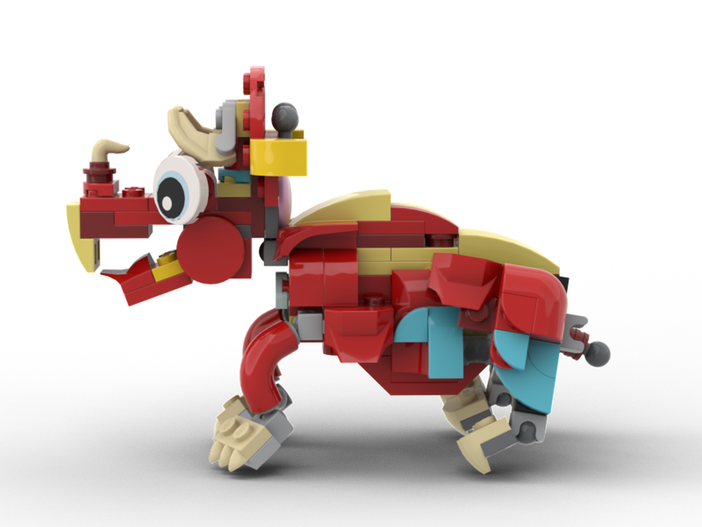 LEGO MOC 31145 Triceratops by zengogobrick | Rebrickable - Build with LEGO