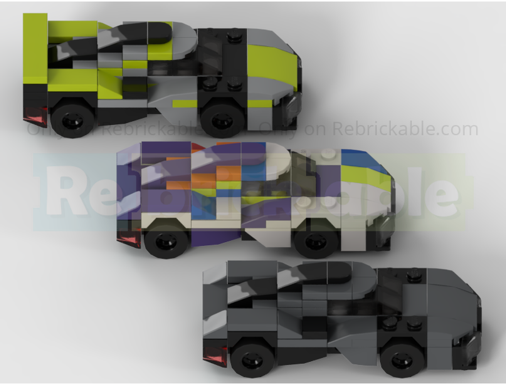 LEGO MOC Pack Of 3 Peugeot 9X8 Hypercar Racing Cars - Half Speed ...