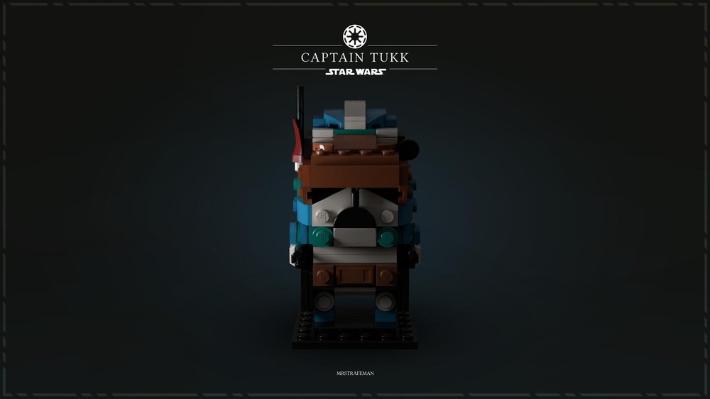 LEGO MOC Captain Tukk Brickheadz by MrStrafeMan | Rebrickable - Build ...