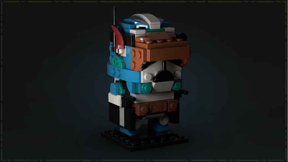 LEGO MOC Captain Tukk Brickheadz by MrStrafeMan | Rebrickable - Build ...