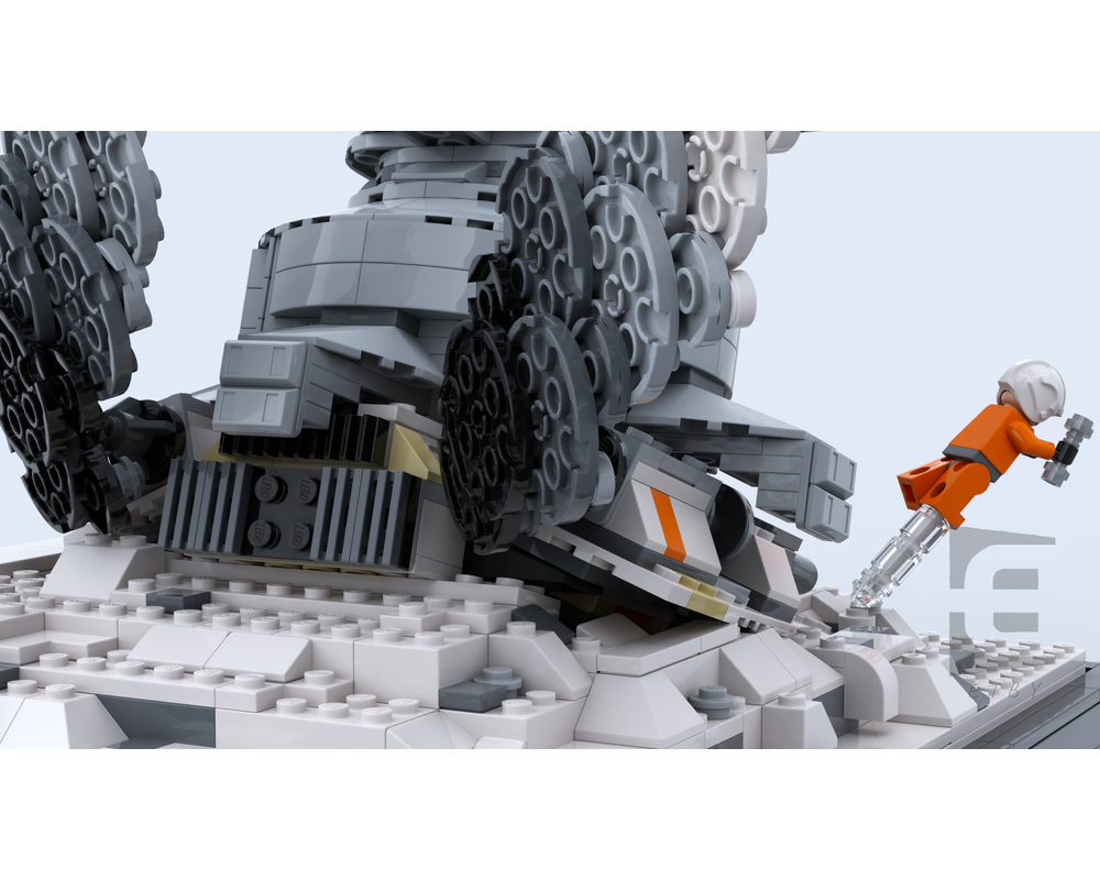 LEGO MOC Snowspeeder Escape by ETBYbrickz | Rebrickable - Build with LEGO