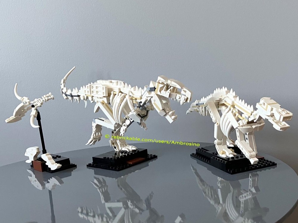 LEGO MOC 21320: real T. rex, Edmontosaurus & pterosaurs by Ambrosino ...
