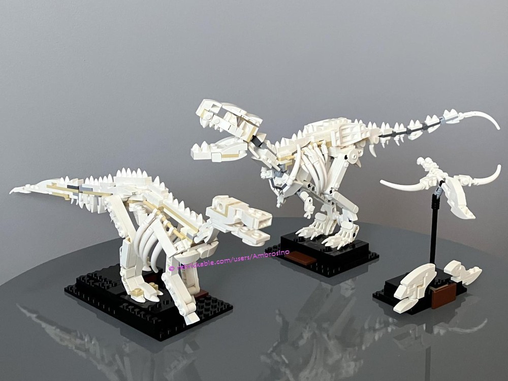 LEGO MOC-182922 21320: real T. rex, Edmontosaurus annectens ...