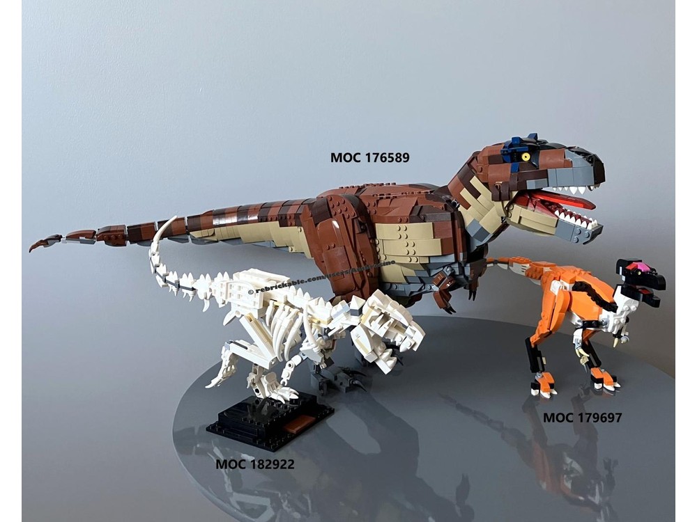 LEGO MOC 21320: real T. rex, Edmontosaurus & pterosaurs by Ambrosino ...