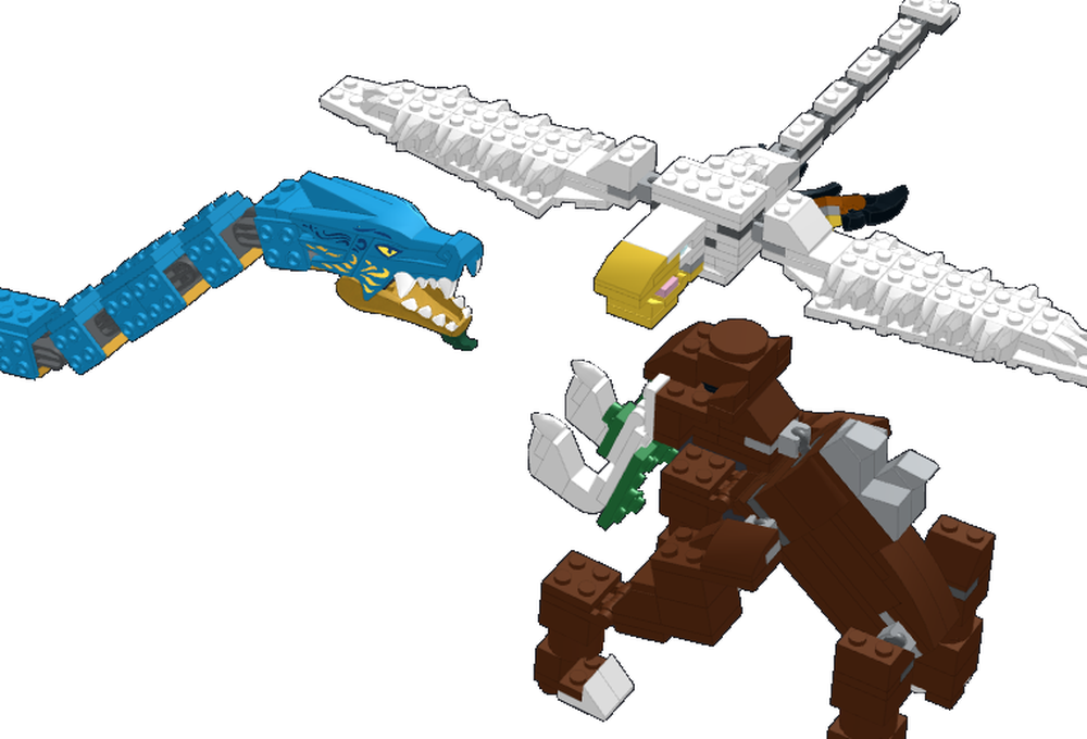 LEGO MOC Biblical Beast Battle by dannoble1592 | Rebrickable - Build ...