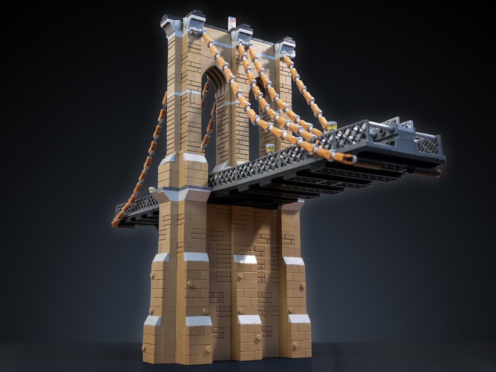 LEGO MOC The Brooklyn Bridge (Lego Ideas) by benobo94 | Rebrickable ...