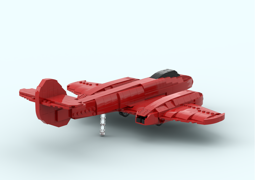 LEGO MOC Gloster Meteor F-4. svg - Red livery 1:35 by Soiij ...