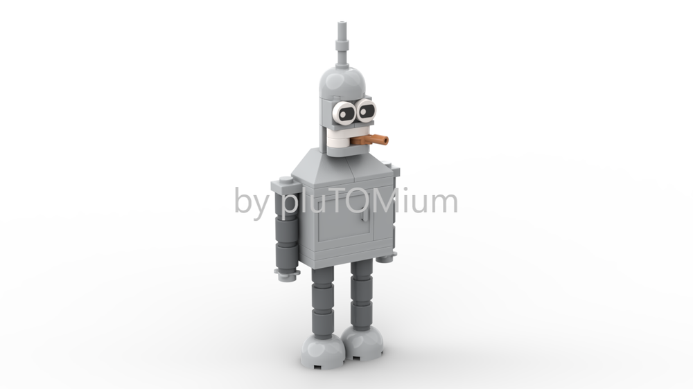 LEGO MOC Bender the Robot Figure by pluTOMium | Rebrickable - Build ...