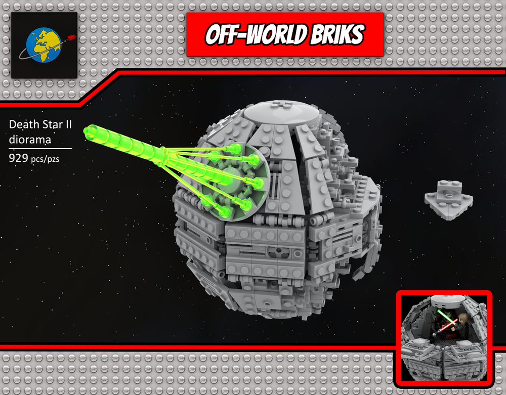 LEGO MOC Death Star II diorama by Rustinidiel | Rebrickable - Build ...