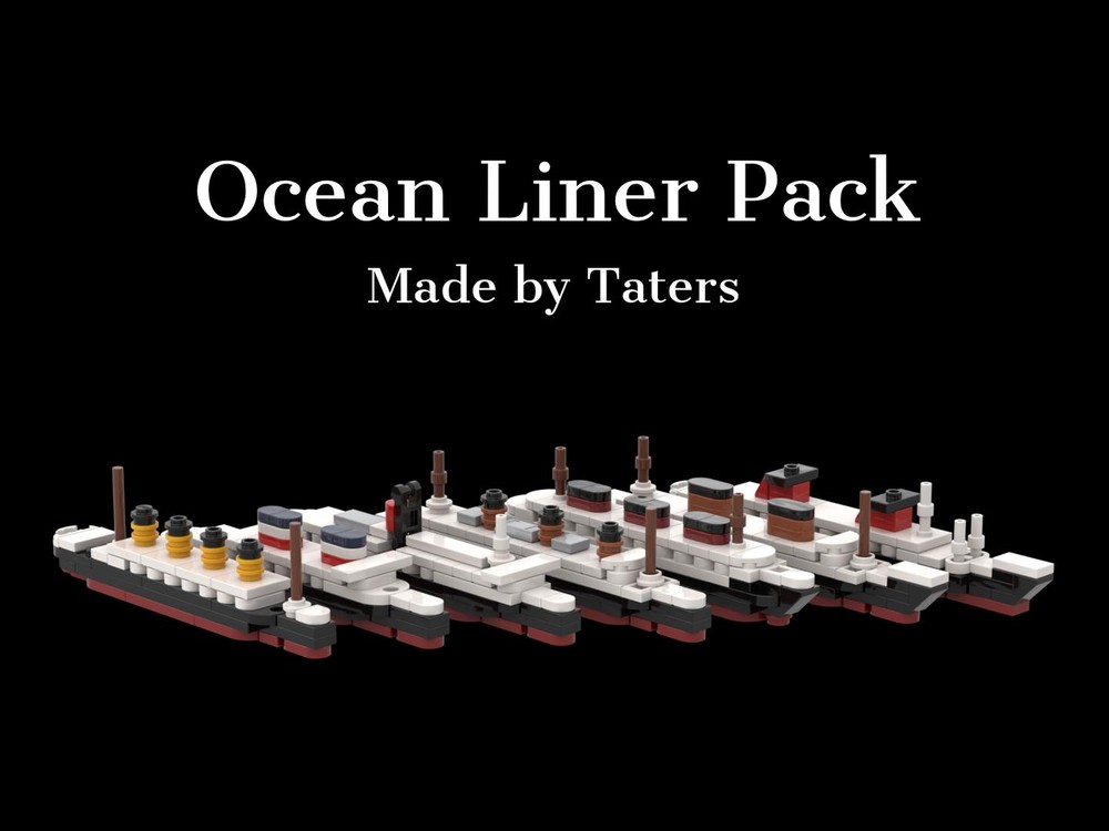 LEGO MOC Ocean Liner Pack by Taters | Rebrickable - Build with LEGO