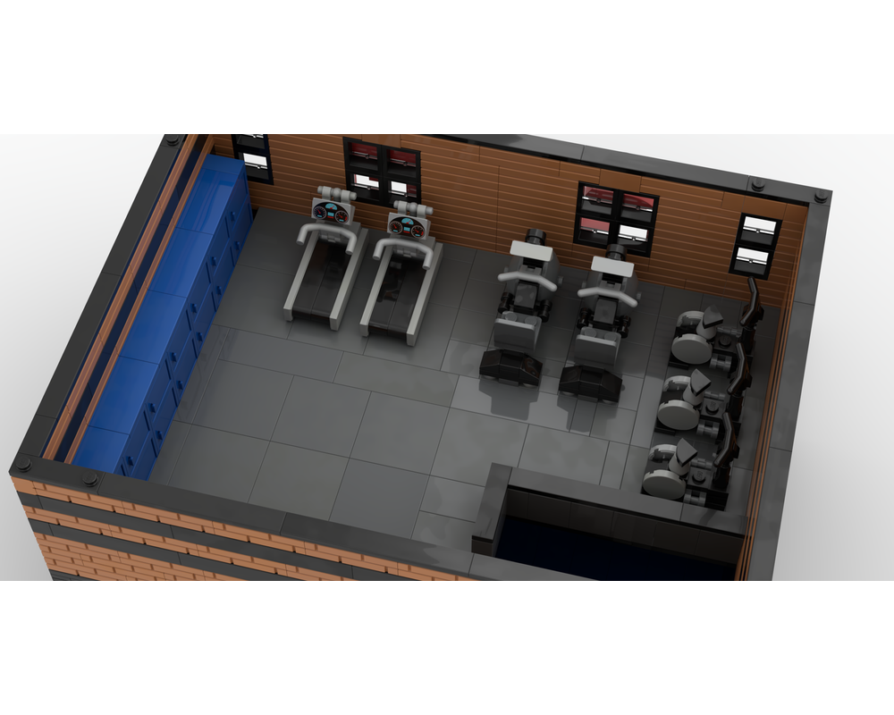 LEGO MOC Modular Gym by FangTom bricks | Rebrickable - Build with LEGO