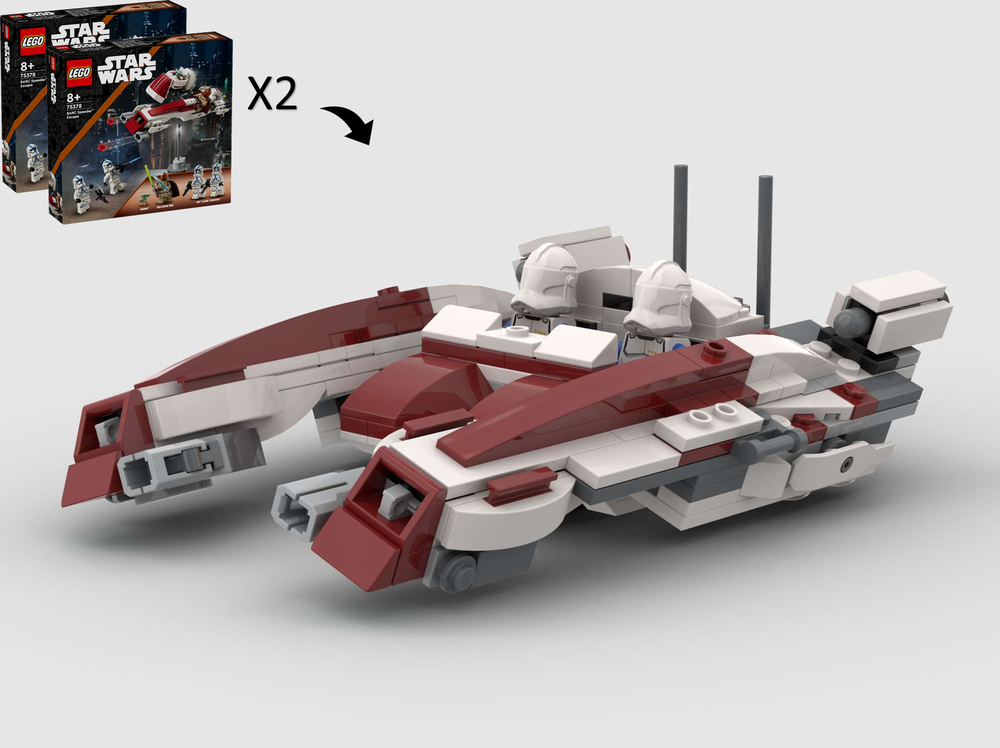 LEGO MOC Clone Scout Speeder - Alternate Build of 2 x 75378 BARC ...