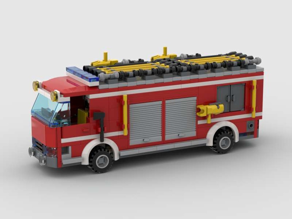 LEGO MOC Fire Response Unit Engine 1 - Pumper w Open Pump Bay by ...