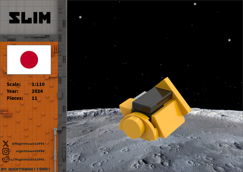 LEGO MOC SLIM Lander (Smart Lander for Investigation Moon) 1:110 by ...