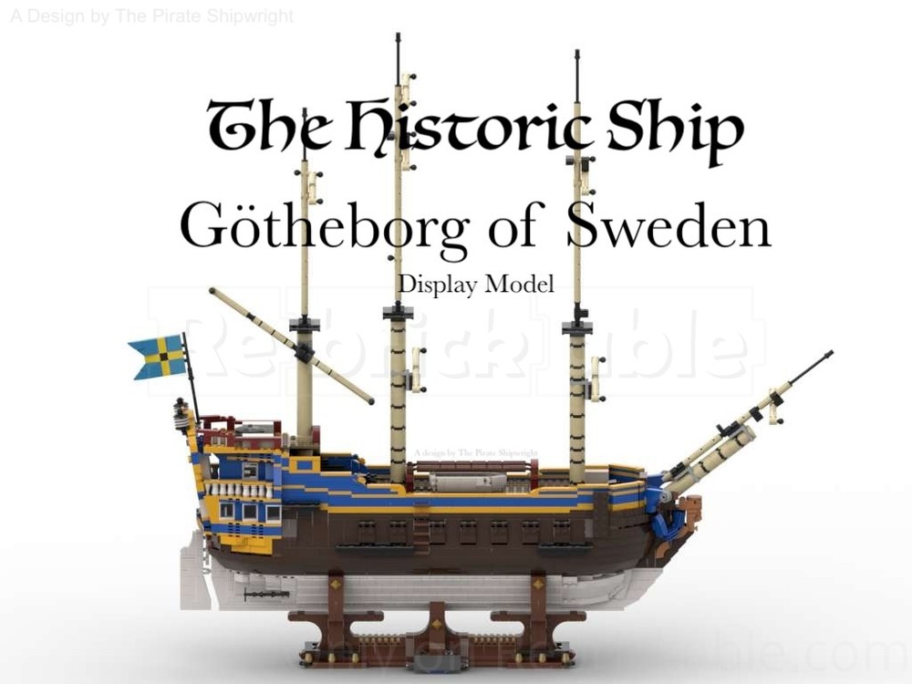 LEGO MOC The Ship Götheborg of Sweden | Historic Display Model by The ...
