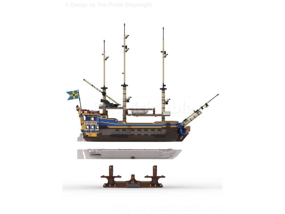 LEGO MOC The Ship Götheborg of Sweden | Historic Display Model by The ...