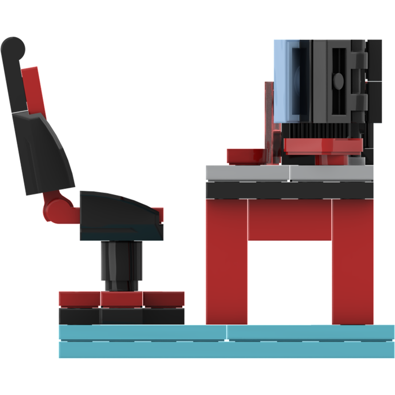 LEGO MOC Triple Monitor Gaming PC & Desk by VDWWD | Rebrickable - Build ...
