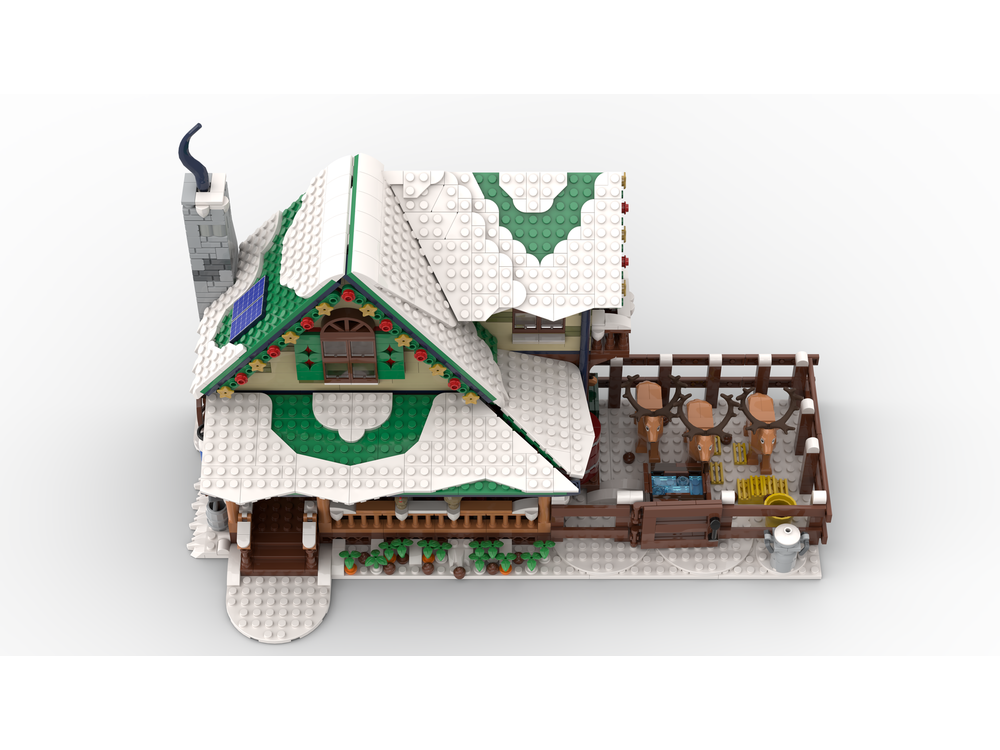 Lego Moc Winter Village Reindeer Ranch By Bigbobsbricks Rebrickable