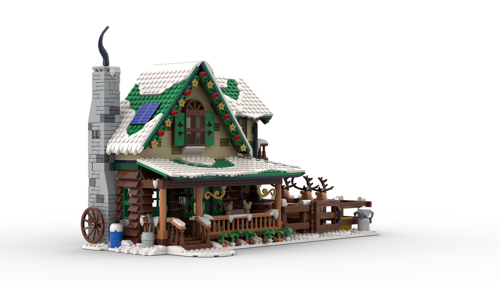 Lego Moc Winter Village Reindeer Ranch By Bigbobsbricks Rebrickable