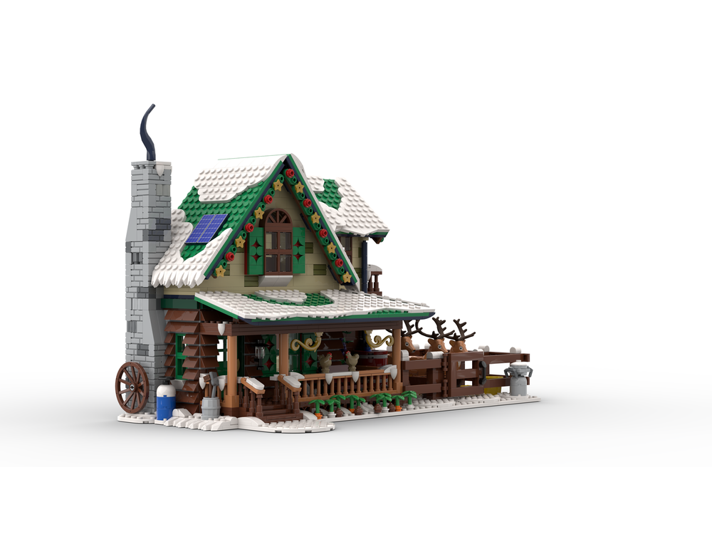 Lego Moc Winter Village Reindeer Ranch By Bigbobsbricks Rebrickable