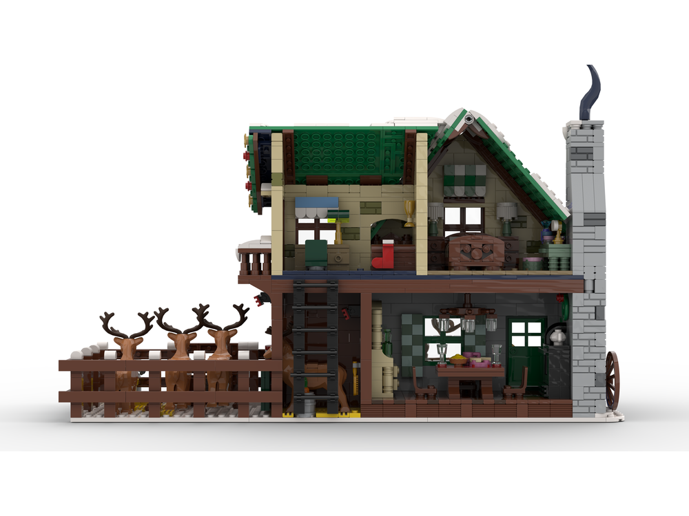 Lego Moc Winter Village Reindeer Ranch By Bigbobsbricks Rebrickable