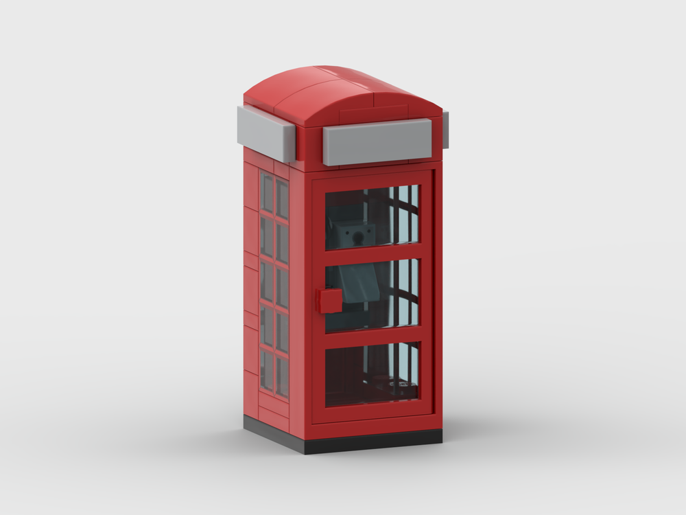 LEGO MOC Telephone booth by BrickHappens | Rebrickable - Build with LEGO