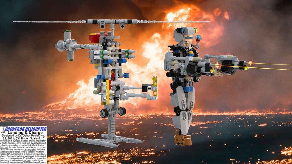 LEGO MOC-183224 Foldable Armed Backpack Helicopter by gjpauler ...