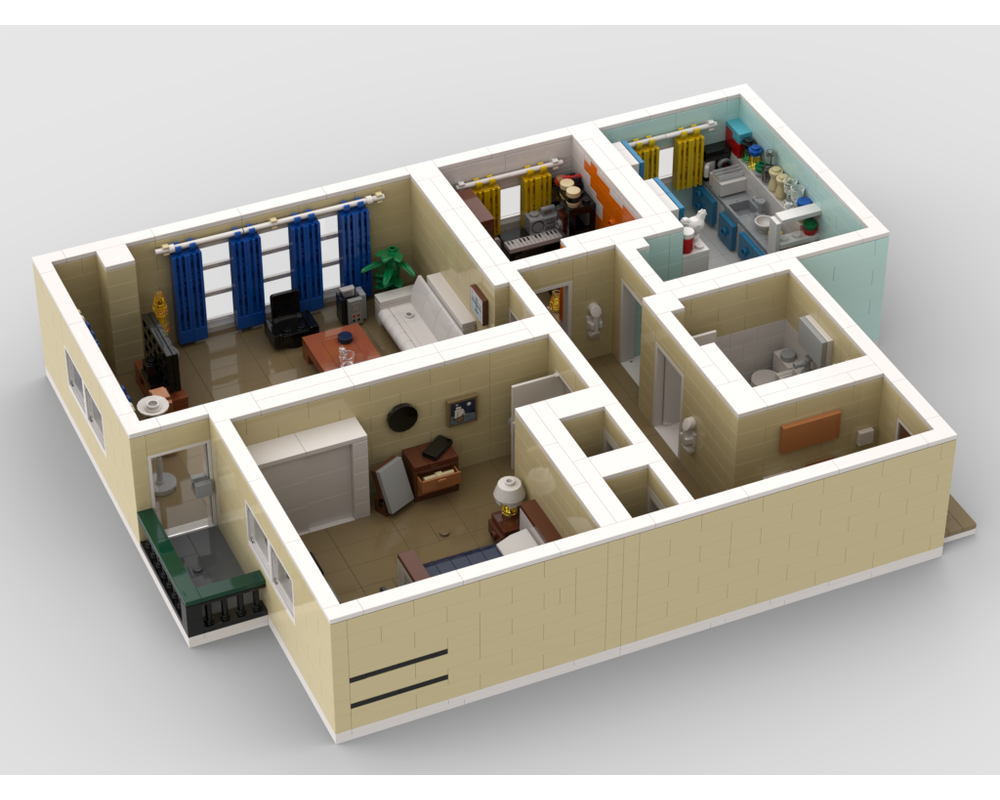 LEGO MOC Peep Show - Mark and Jez's Flat by legopeepshow | Rebrickable ...