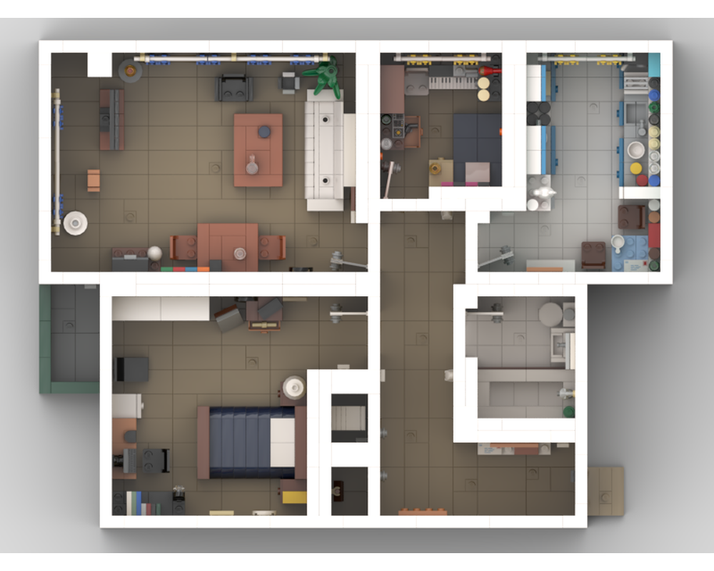 LEGO MOC Peep Show - Mark and Jez's Flat by legopeepshow | Rebrickable ...