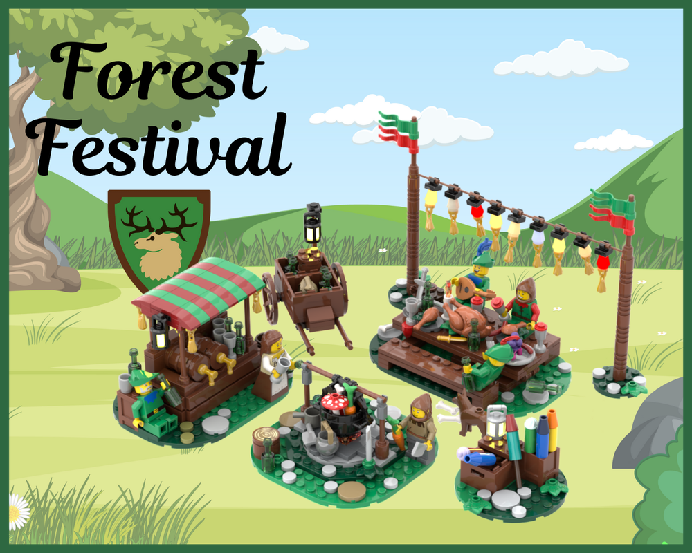 LEGO MOC Forest Festival Bundle by BricksBite | Rebrickable - Build ...