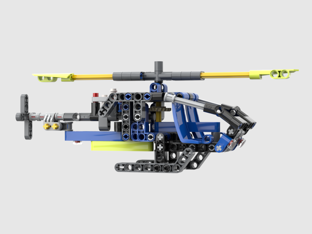 Lego Moc Helicopter With Two Piston Engine By Raptor9889 Rebrickable