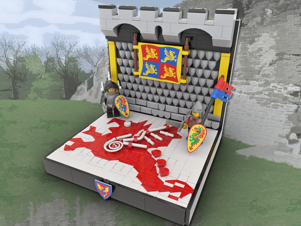 LEGO MOC Black Knights Display with Dragon Mosaic Floor by Thomus_Bean ...