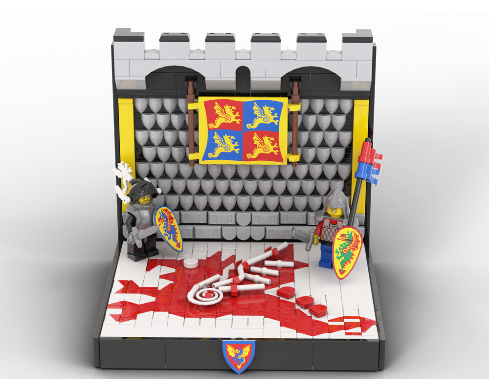 LEGO MOC Black Knights Display with Dragon Mosaic Floor by Thomus_Bean ...