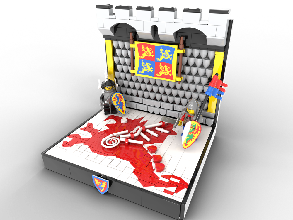 LEGO MOC Black Knights Display with Dragon Mosaic Floor by Thomus_Bean ...