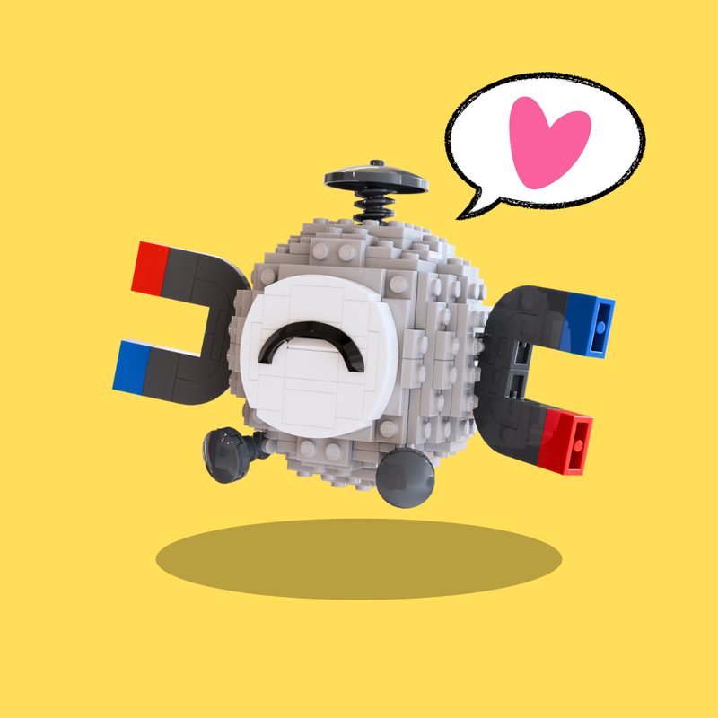 LEGO MOC Magnemite by KraftyKoopa | Rebrickable - Build with LEGO